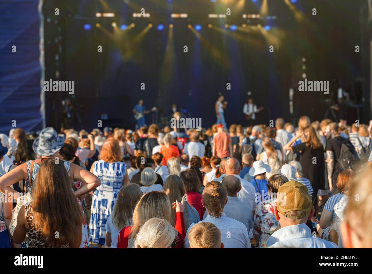 Watching singer on stage outdoor hi-res stock photography and images ...