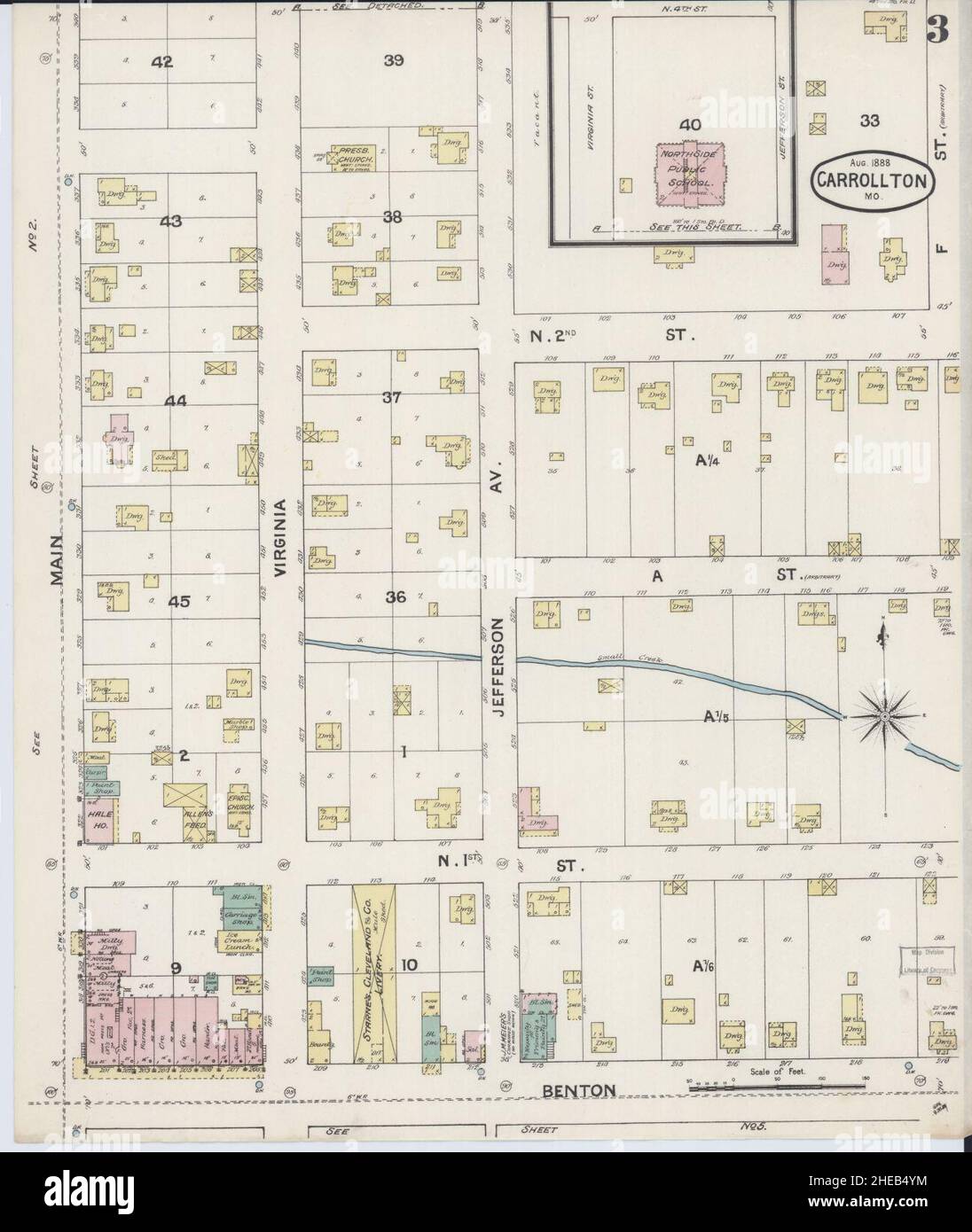 Carrollton missouri map hi-res stock photography and images - Alamy