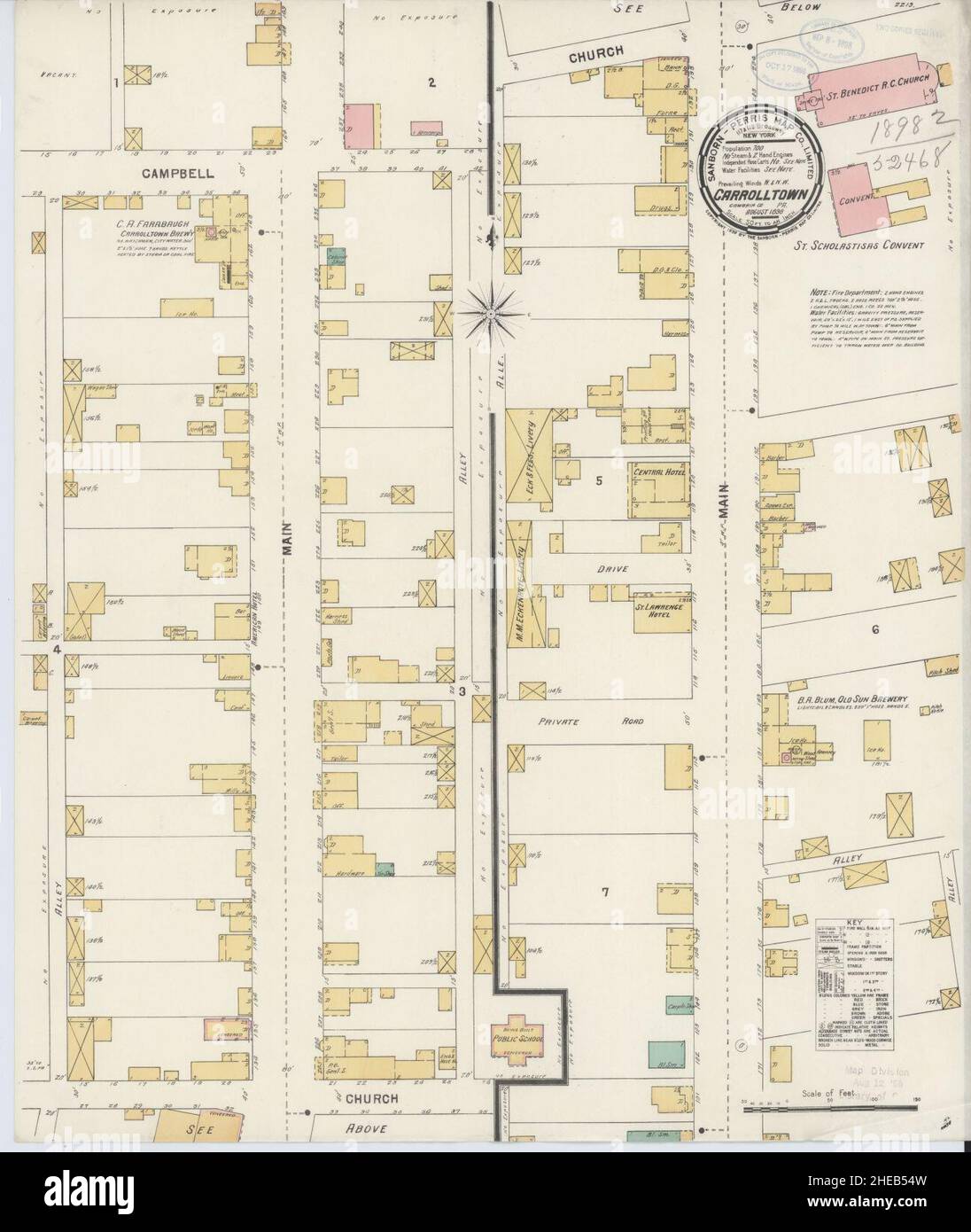 Cambria county map hi-res stock photography and images - Alamy