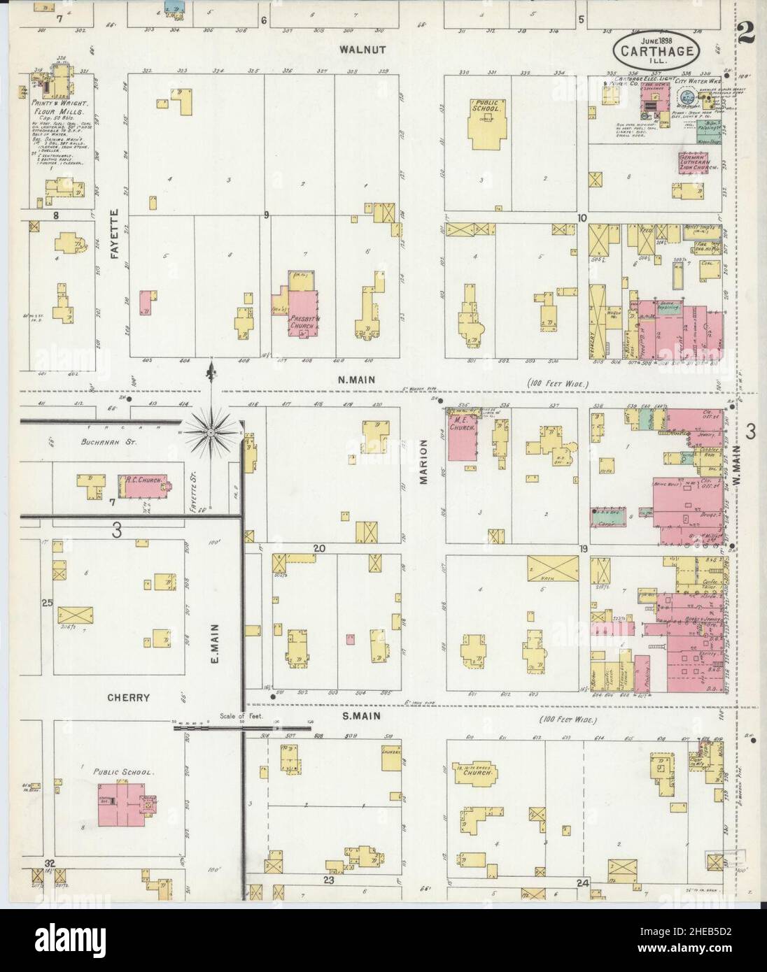 Carthage historic map hi-res stock photography and images - Alamy