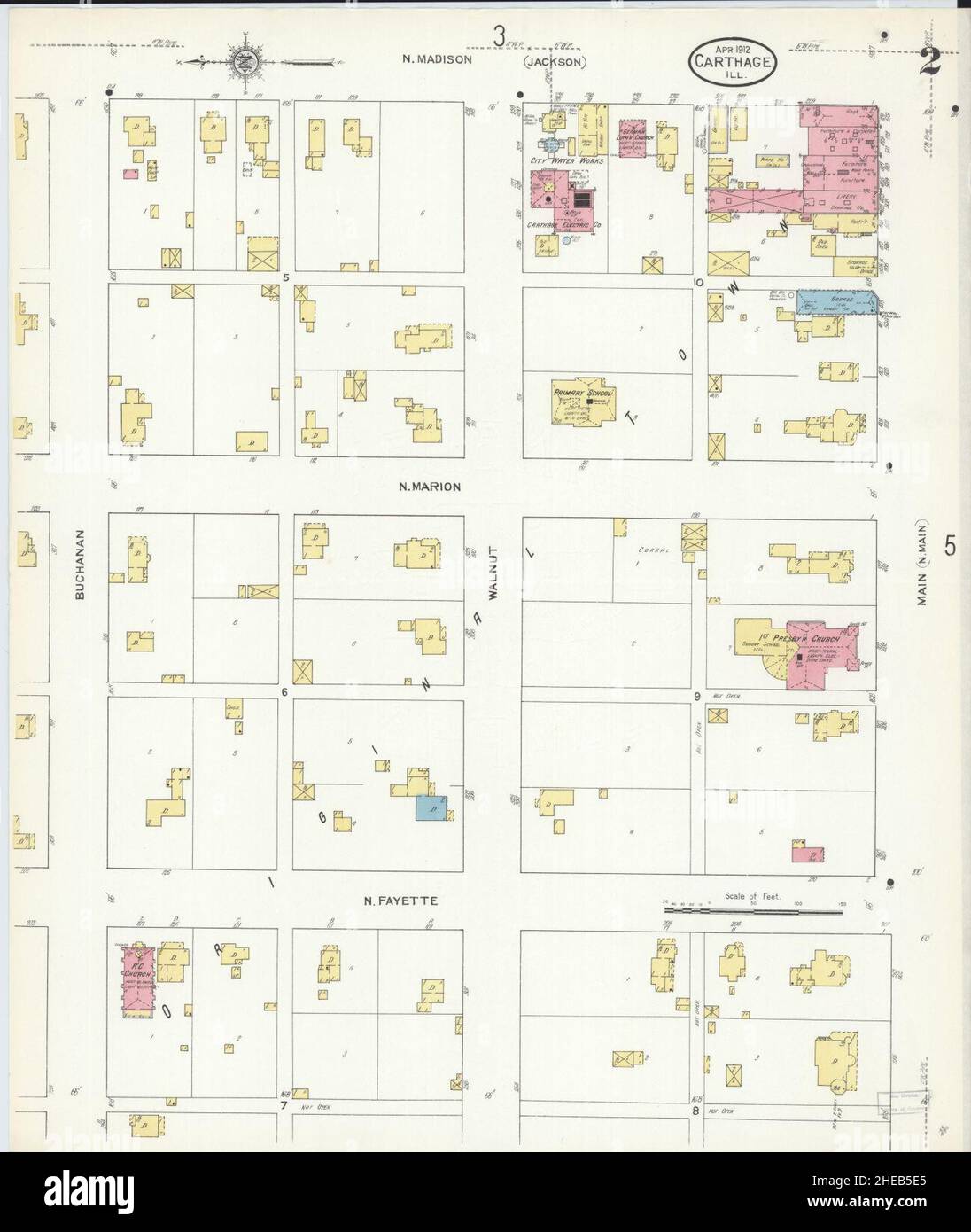 Carthage historic map hi-res stock photography and images - Alamy