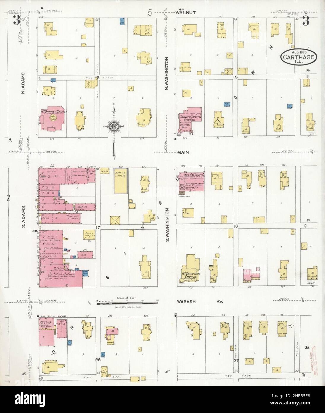Carthage historic map hi-res stock photography and images - Alamy