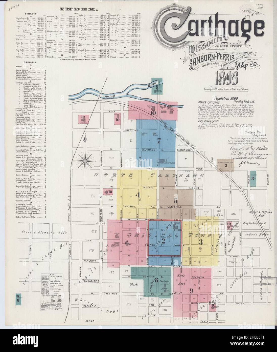 Map of carthage missouri hi-res stock photography and images - Alamy