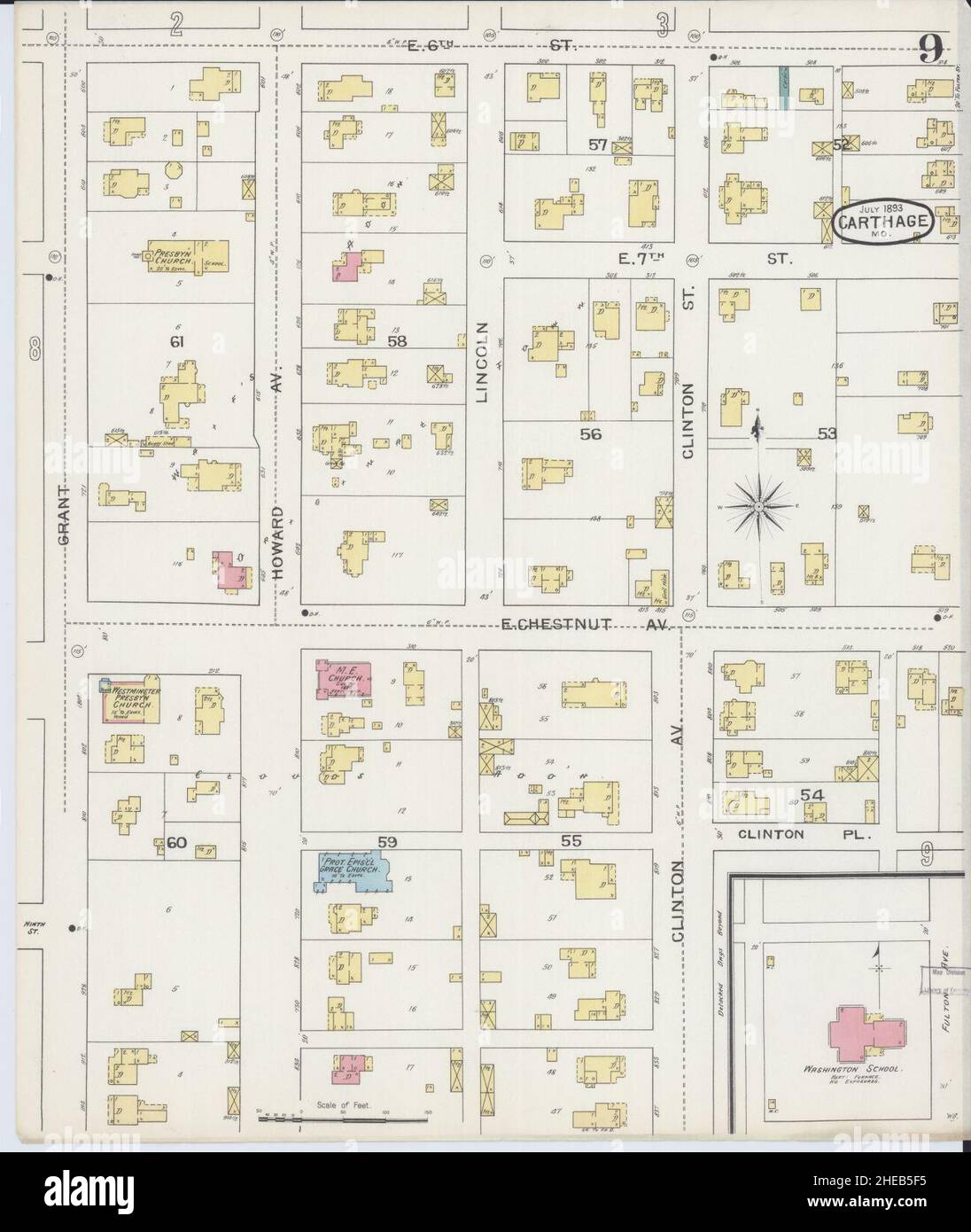 Map of carthage missouri hi-res stock photography and images - Alamy