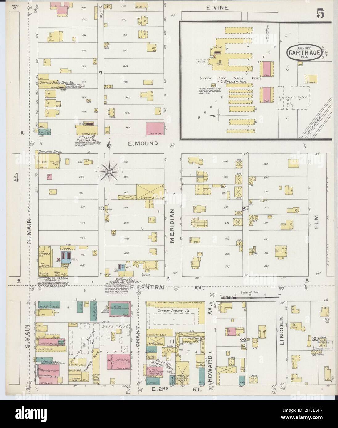 Map of carthage missouri hi-res stock photography and images - Alamy
