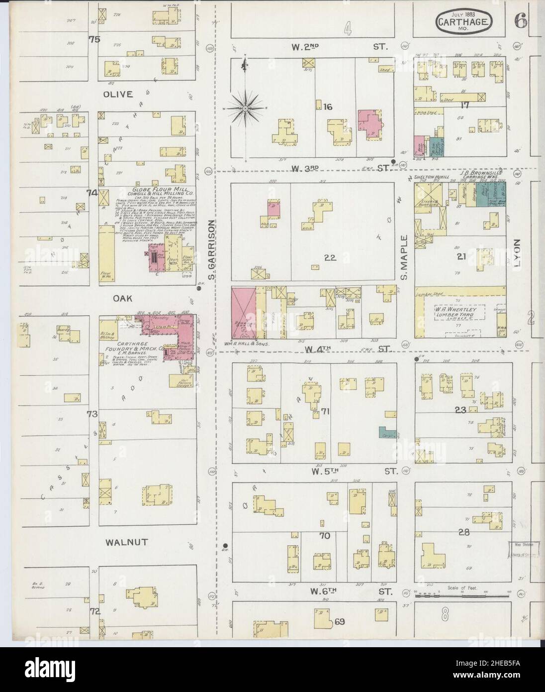 Map of carthage missouri hi-res stock photography and images - Alamy