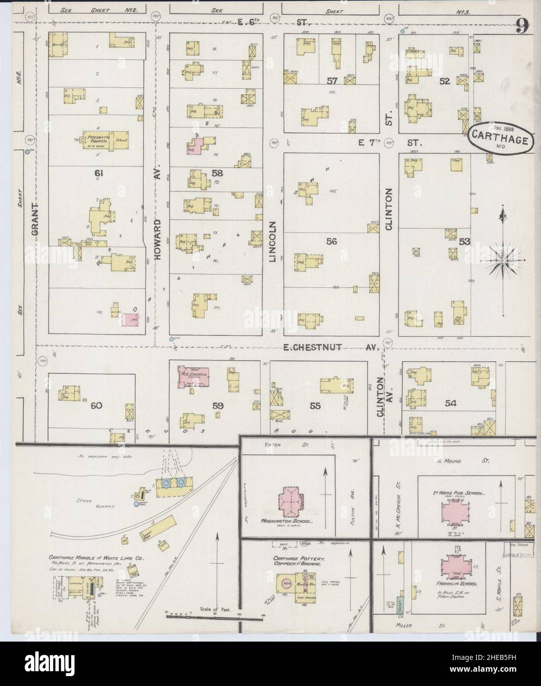 Map of carthage missouri hi-res stock photography and images - Alamy
