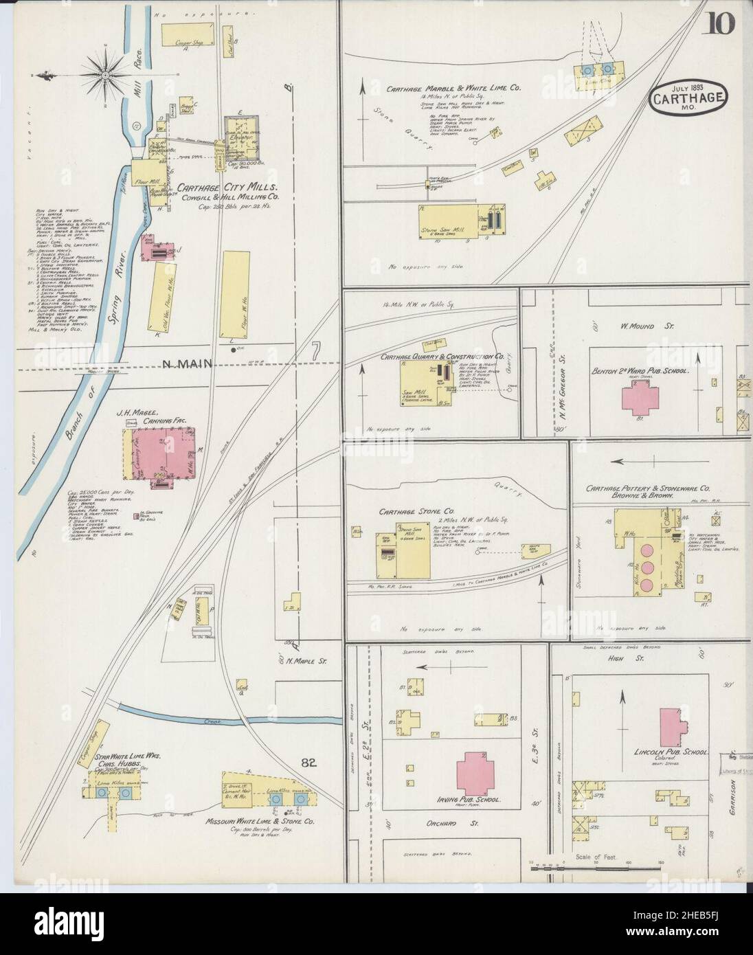 Map of carthage missouri hi-res stock photography and images - Alamy
