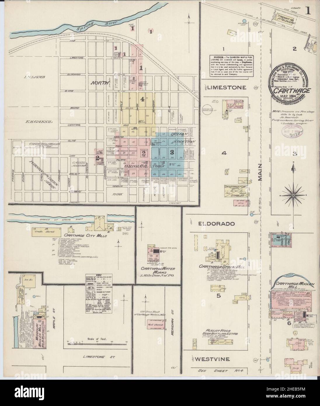 Map of carthage missouri hi-res stock photography and images - Alamy