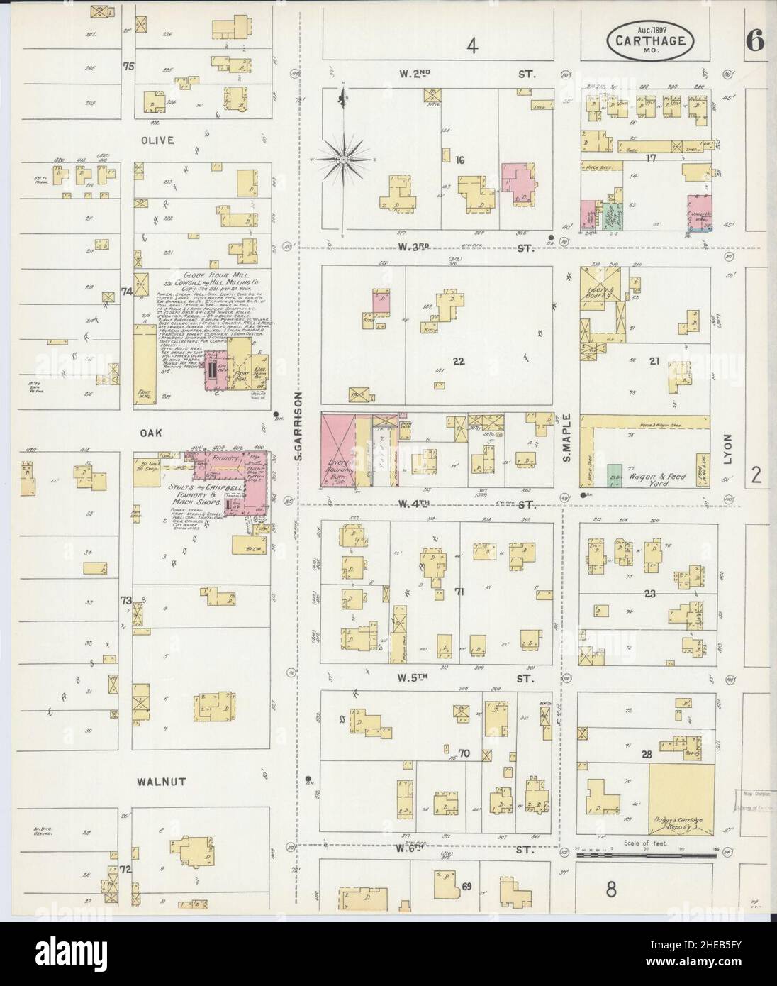 Map of carthage missouri hi-res stock photography and images - Alamy