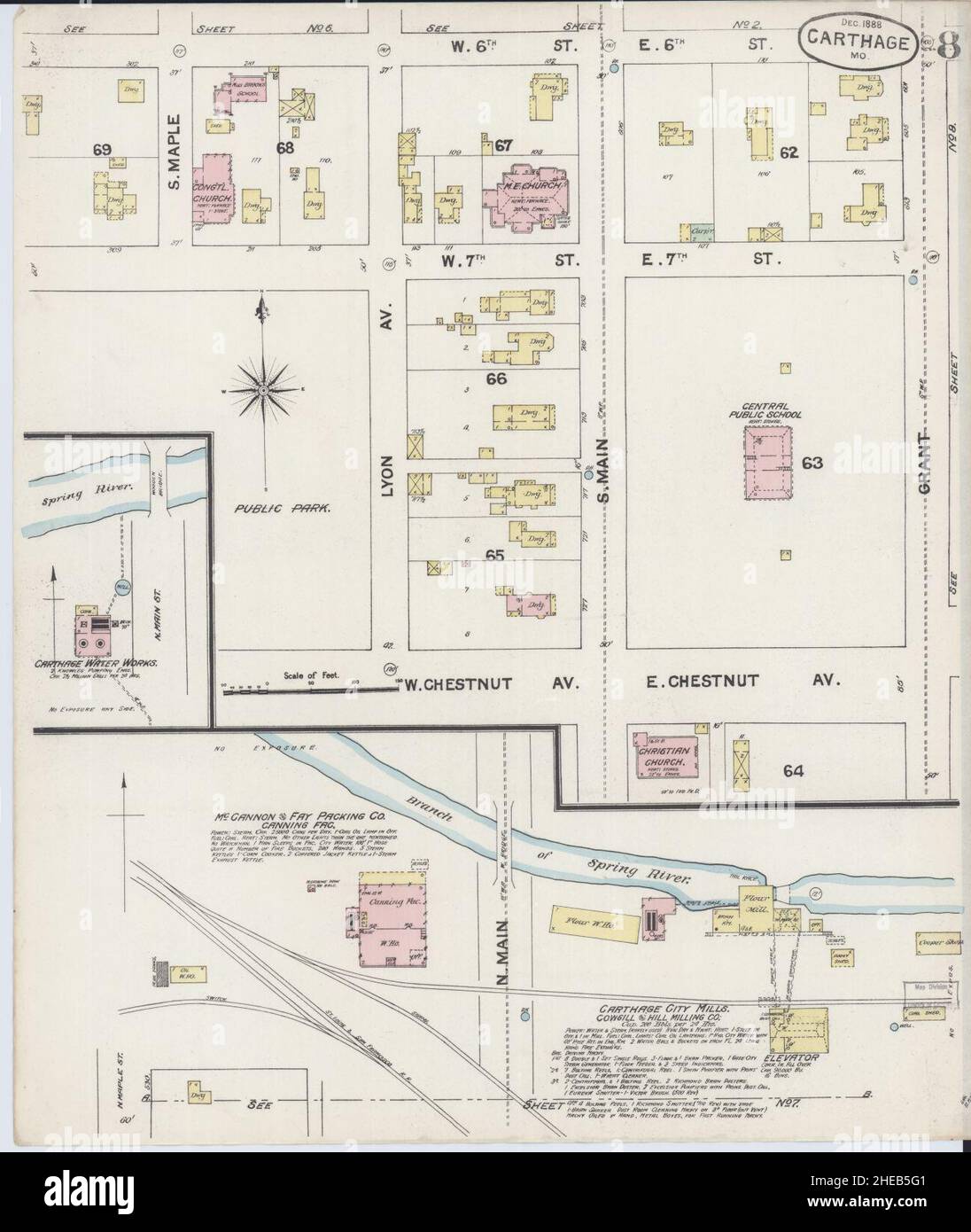 Map of carthage missouri hi-res stock photography and images - Alamy