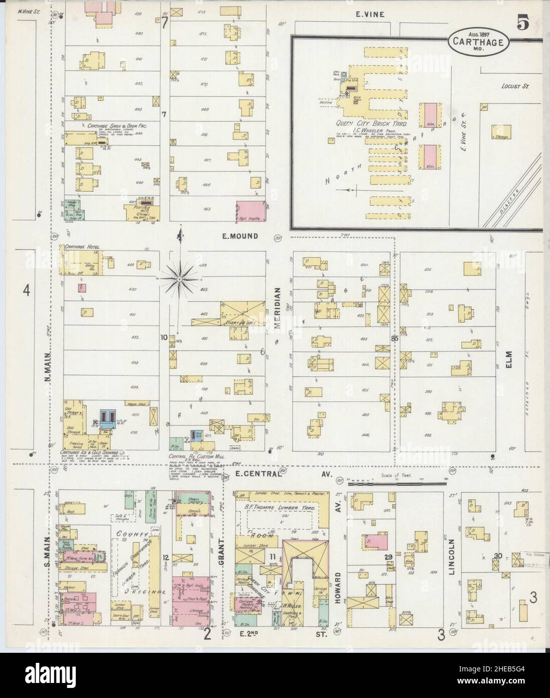 Map of carthage missouri hi-res stock photography and images - Alamy