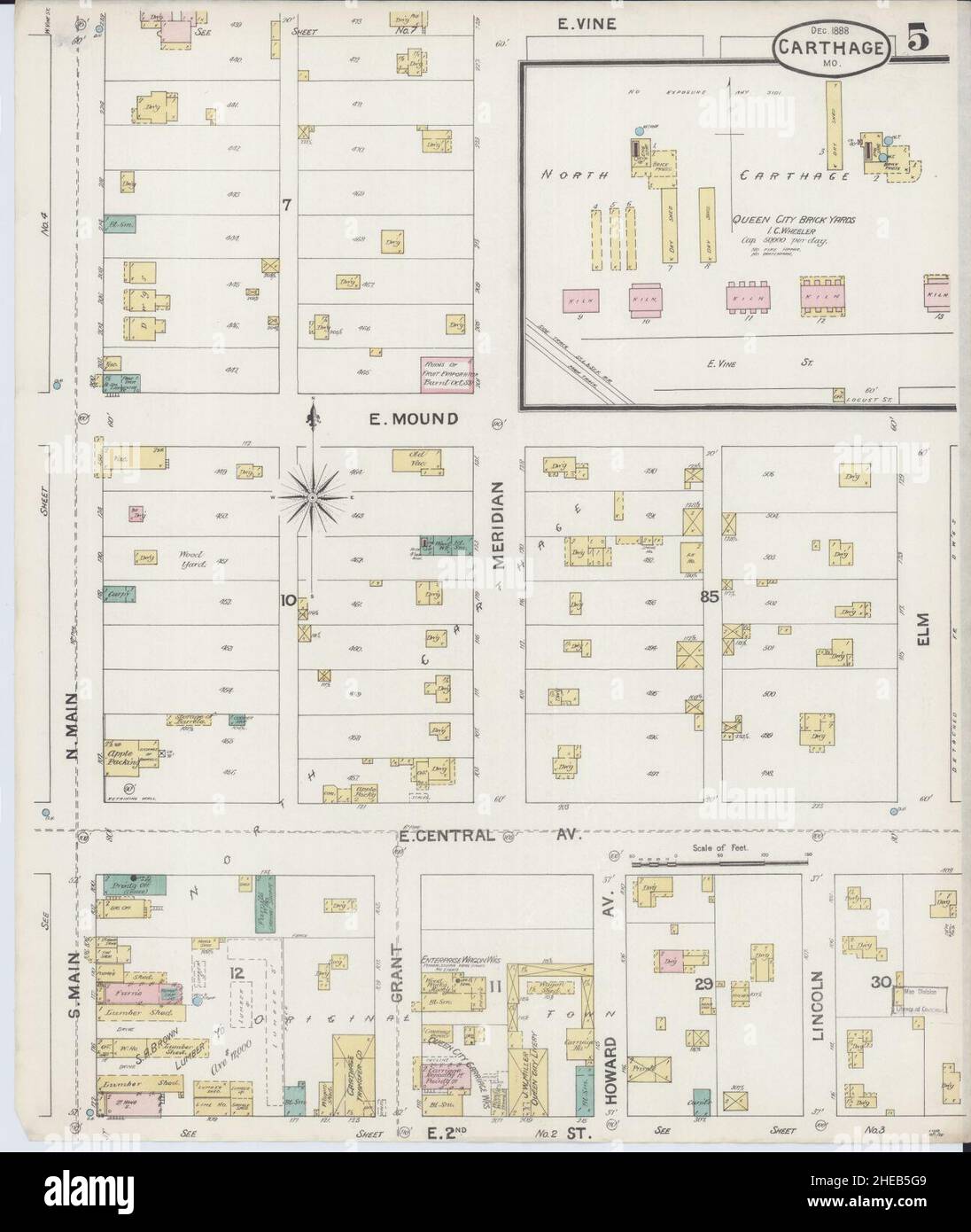 Map of carthage missouri hi-res stock photography and images - Alamy