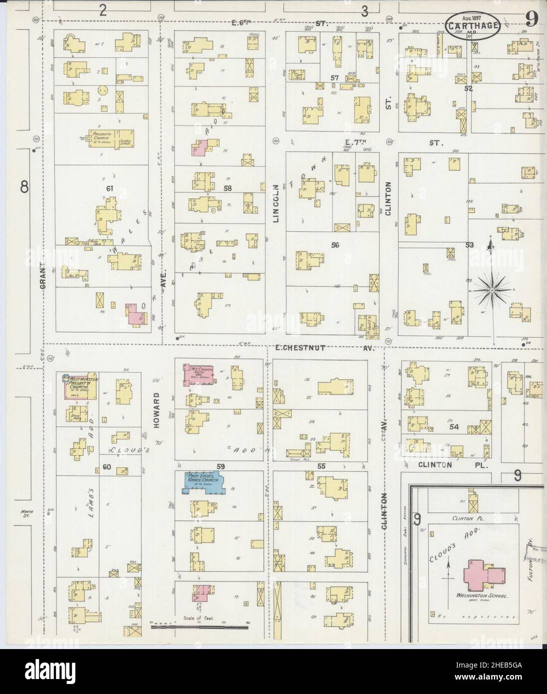 Map of carthage missouri hi-res stock photography and images - Alamy