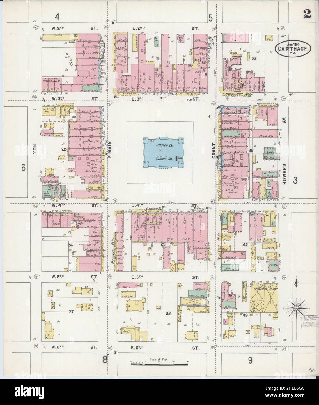 Map of carthage missouri hi-res stock photography and images - Alamy