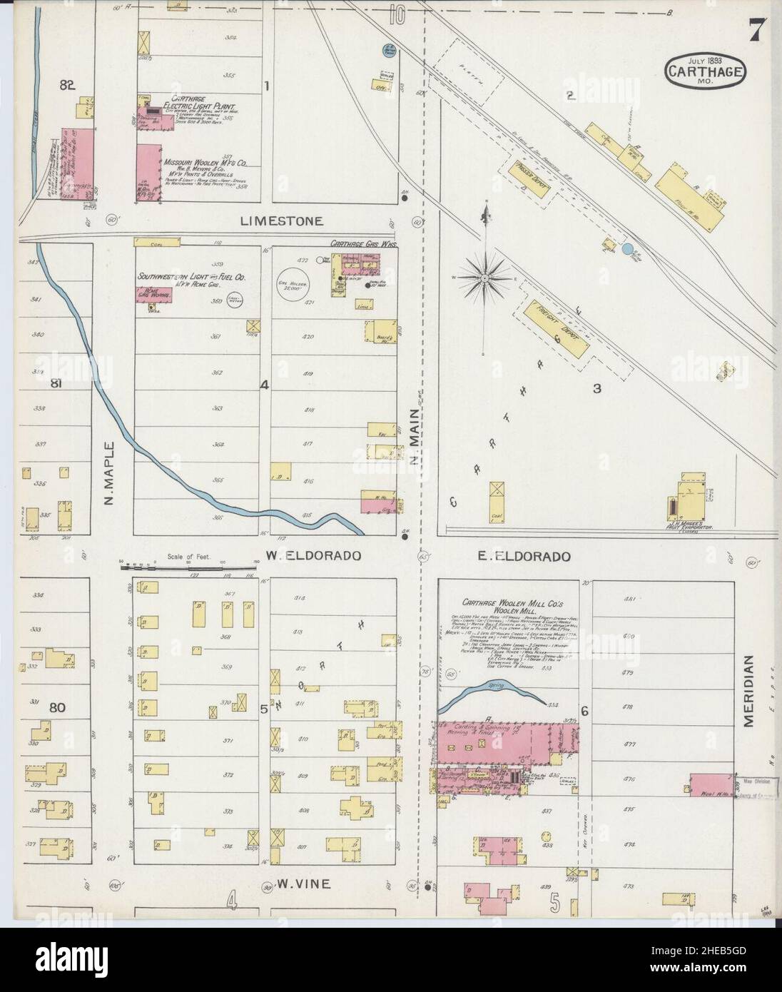 Map of carthage missouri hi-res stock photography and images - Alamy