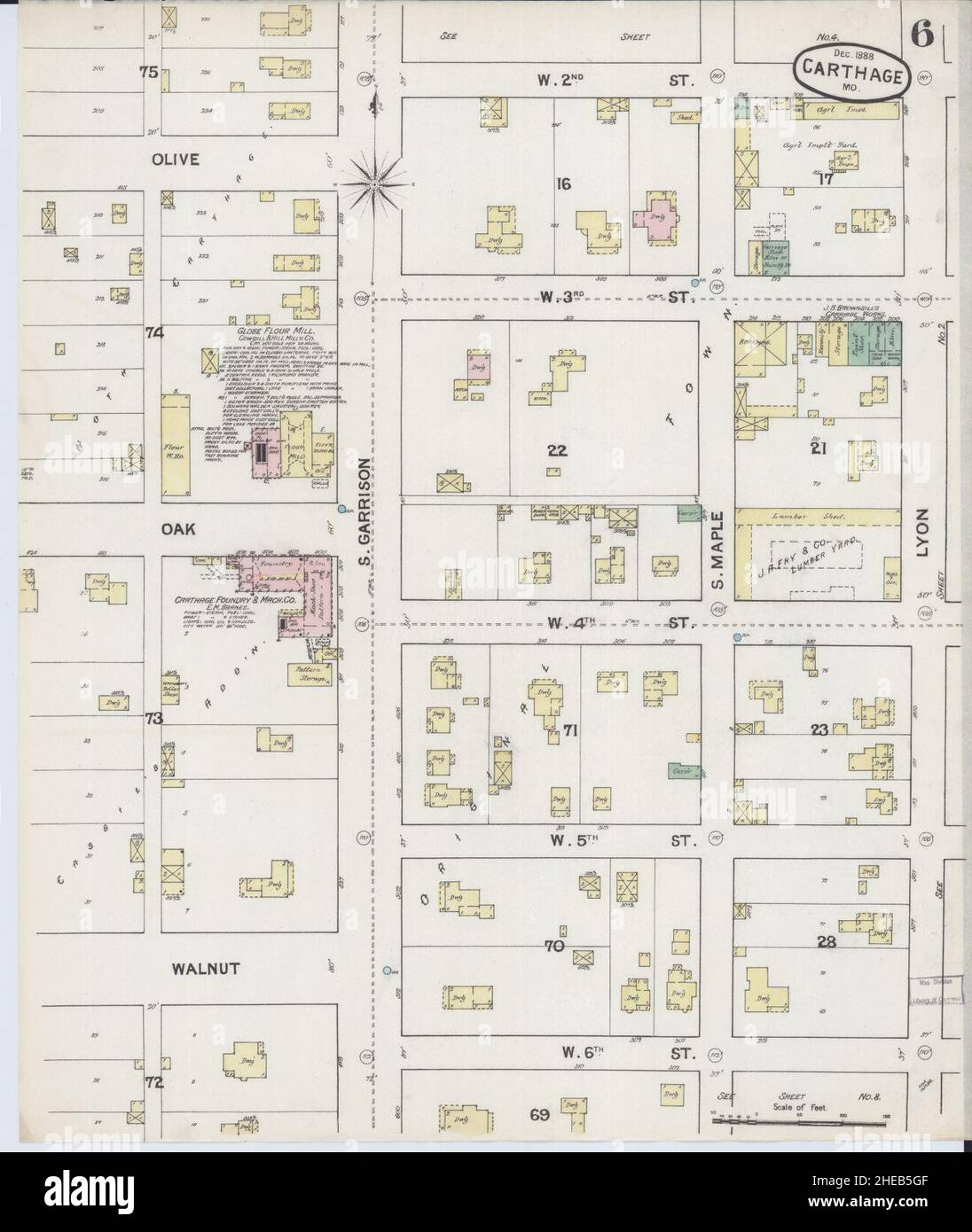 Map of carthage missouri hi-res stock photography and images - Alamy
