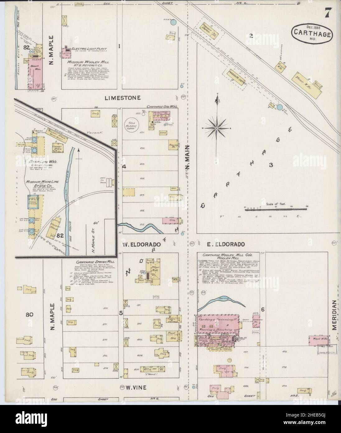Map of carthage missouri hi-res stock photography and images - Alamy