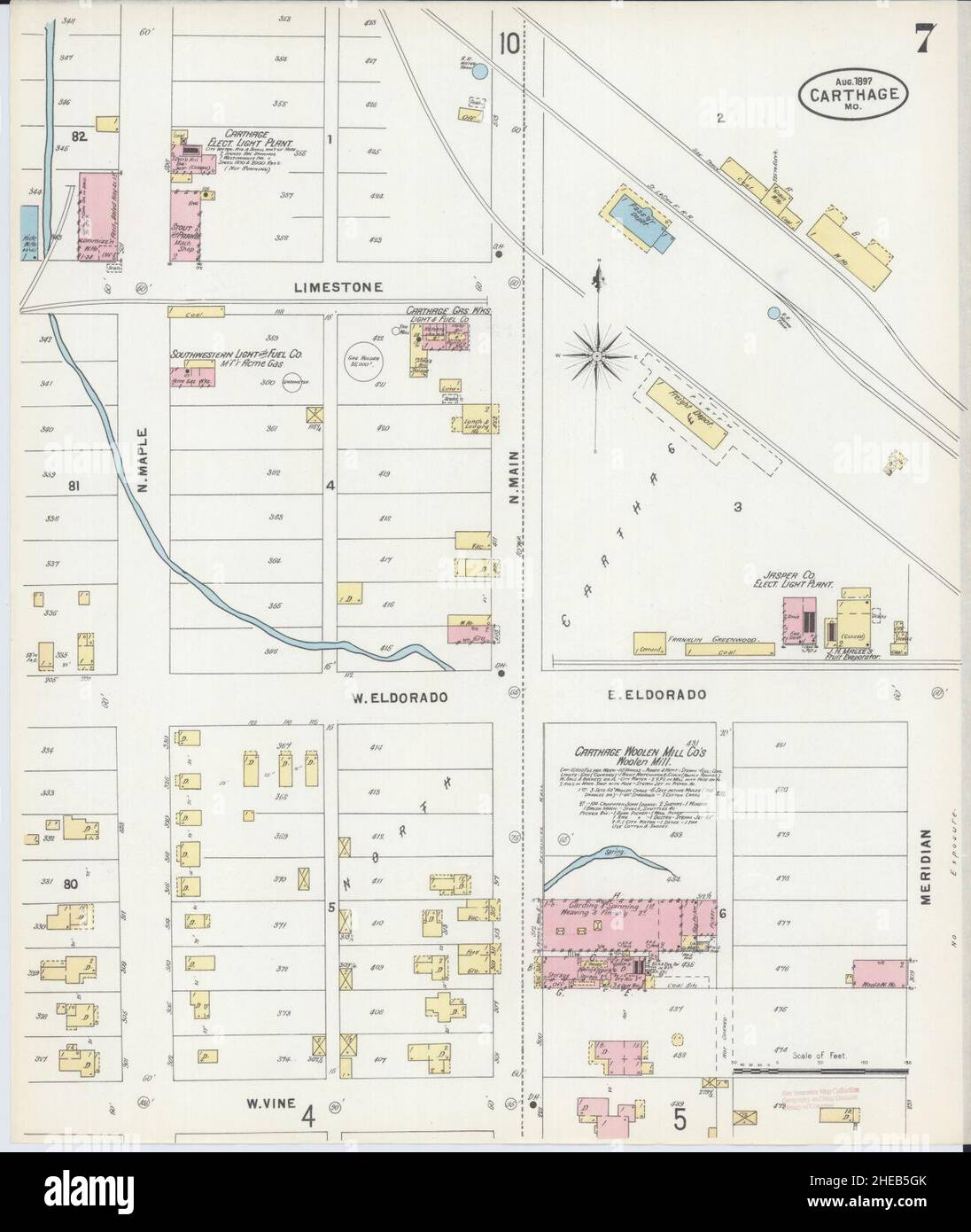 Map of carthage missouri hi-res stock photography and images - Alamy