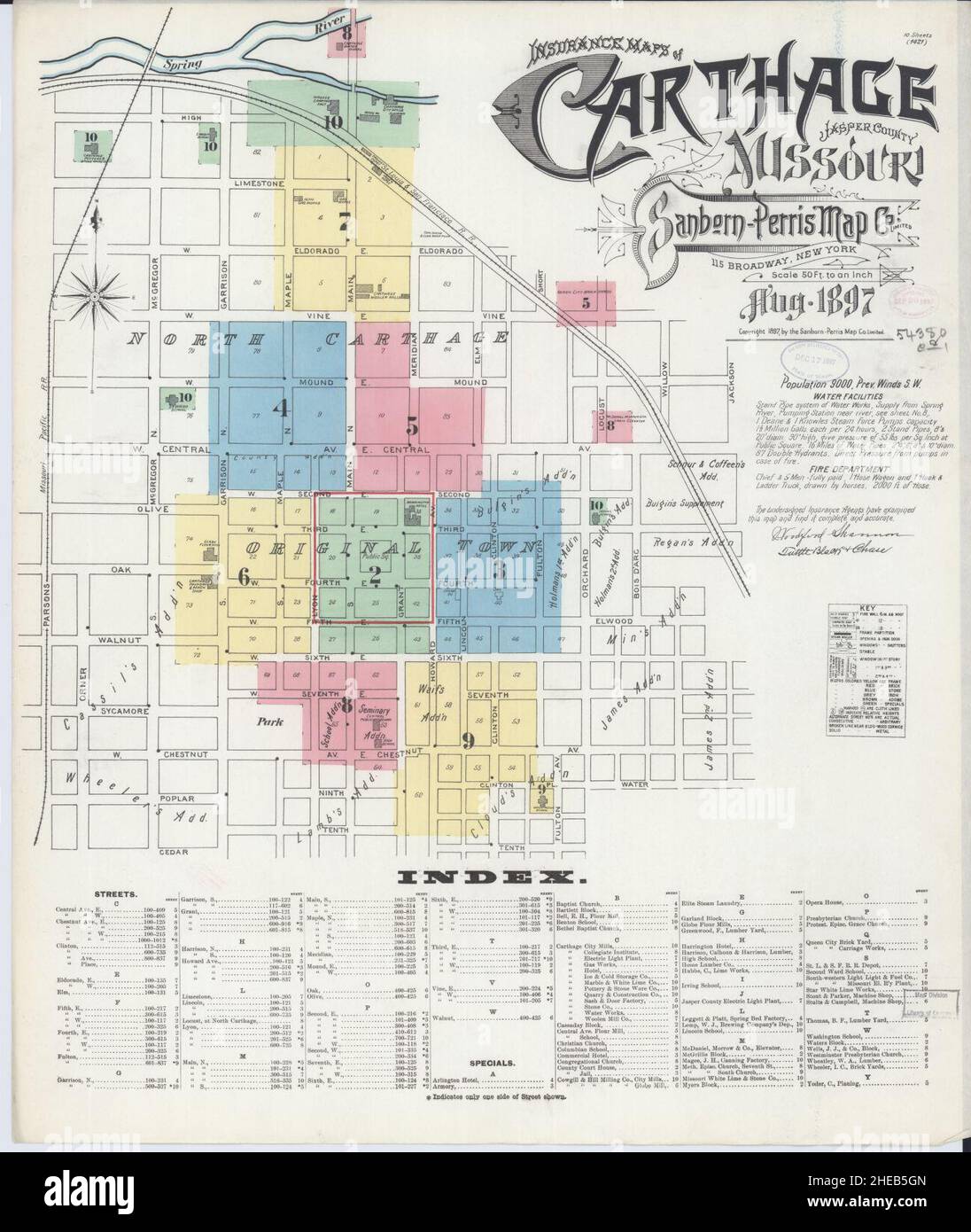 Map of carthage missouri hi-res stock photography and images - Alamy