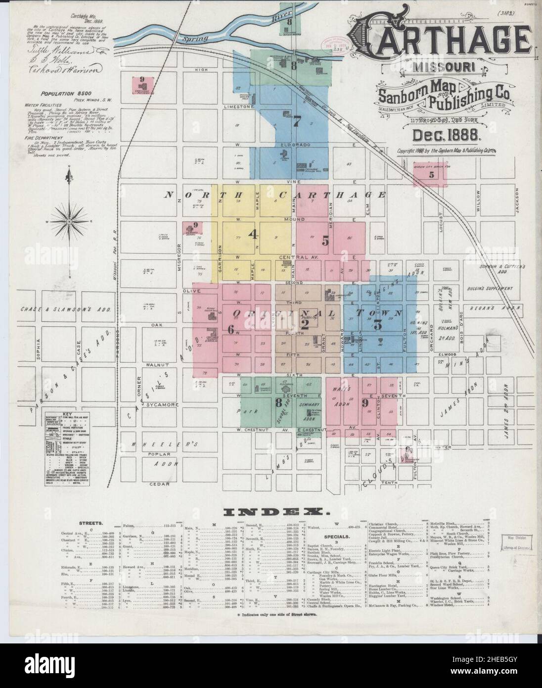 Map of carthage missouri hi-res stock photography and images - Alamy
