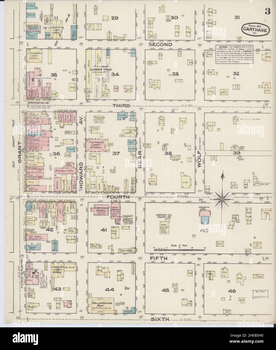 Map of carthage missouri hi-res stock photography and images - Alamy