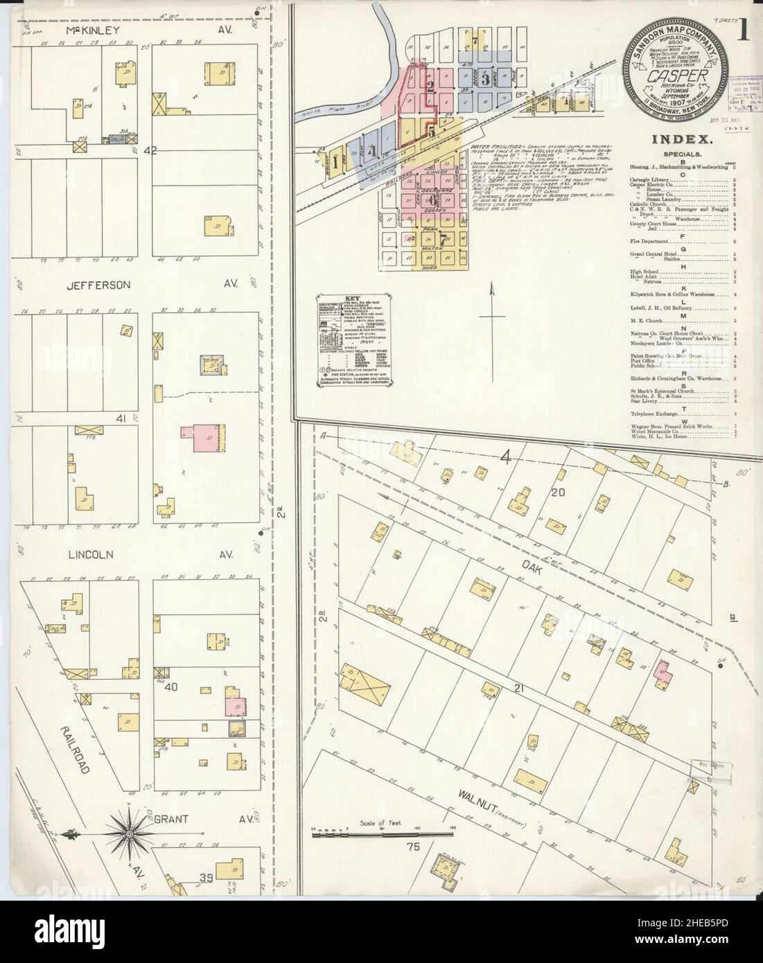 Map of natrona hi-res stock photography and images - Alamy