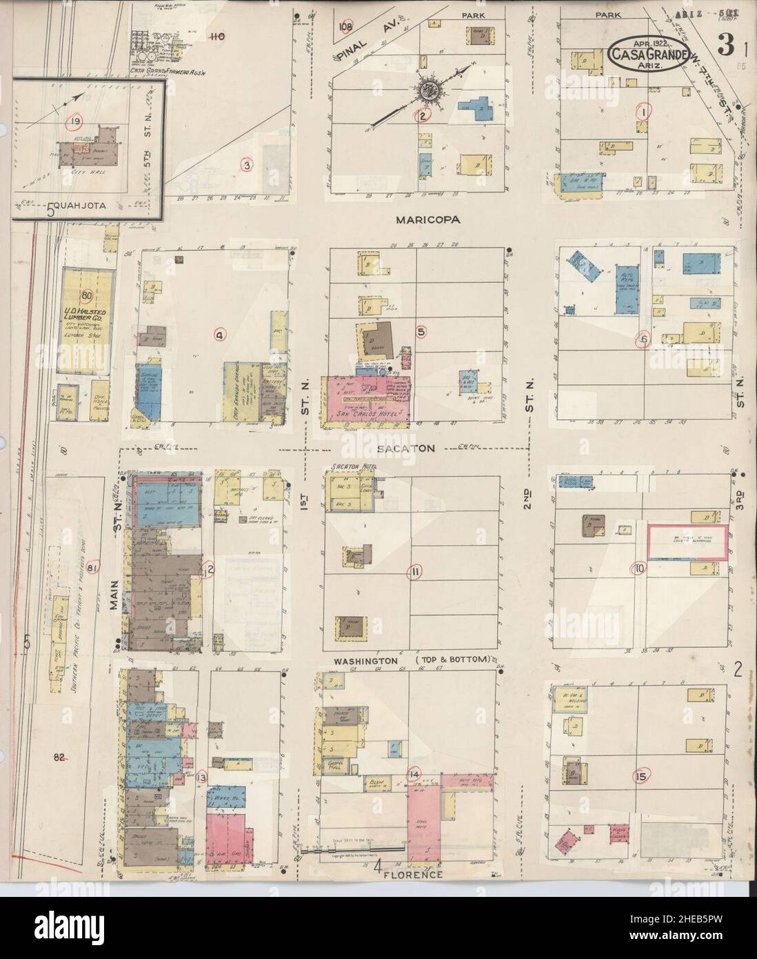 Pinal county map hi-res stock photography and images - Alamy