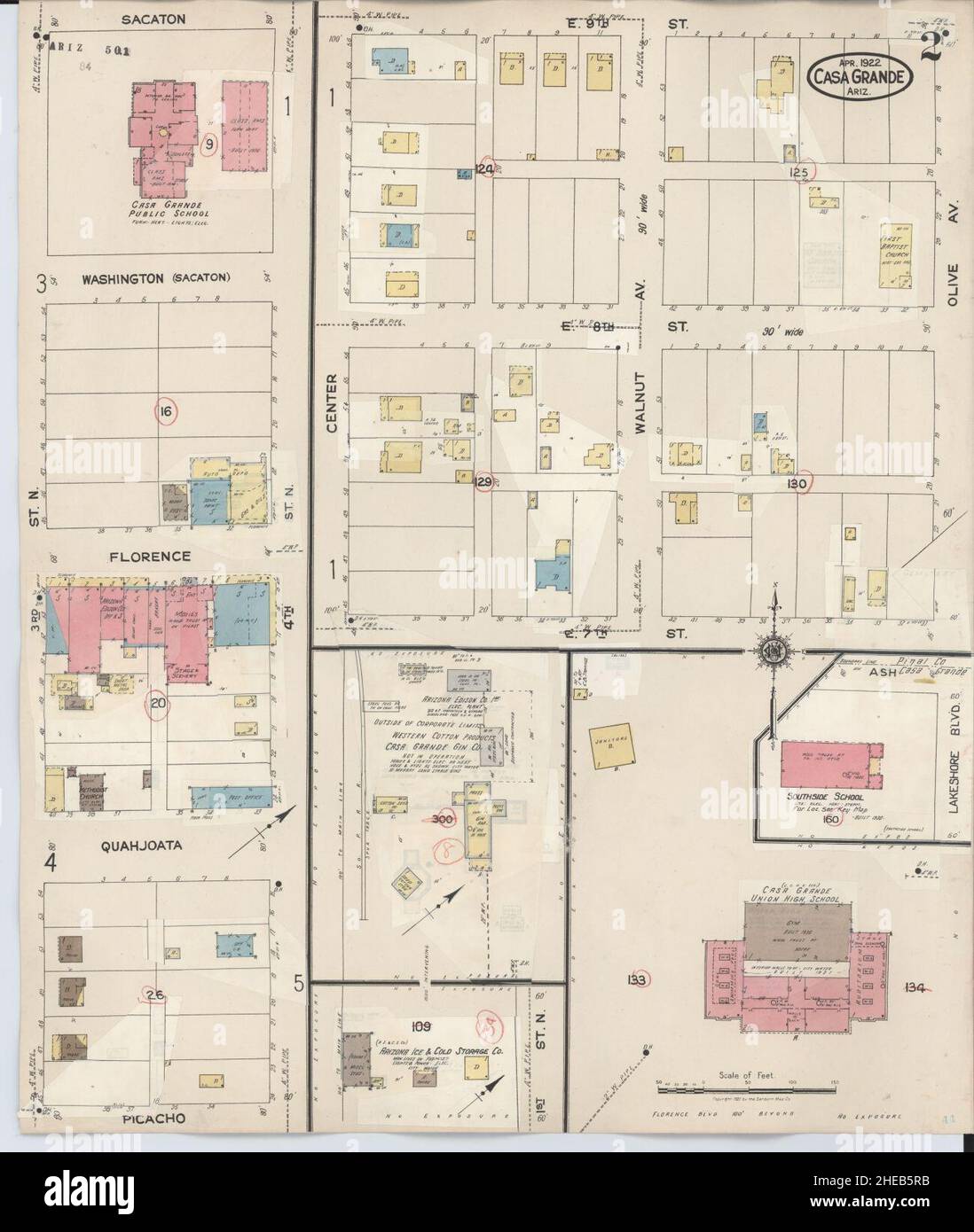 Pinal county map hi-res stock photography and images - Alamy