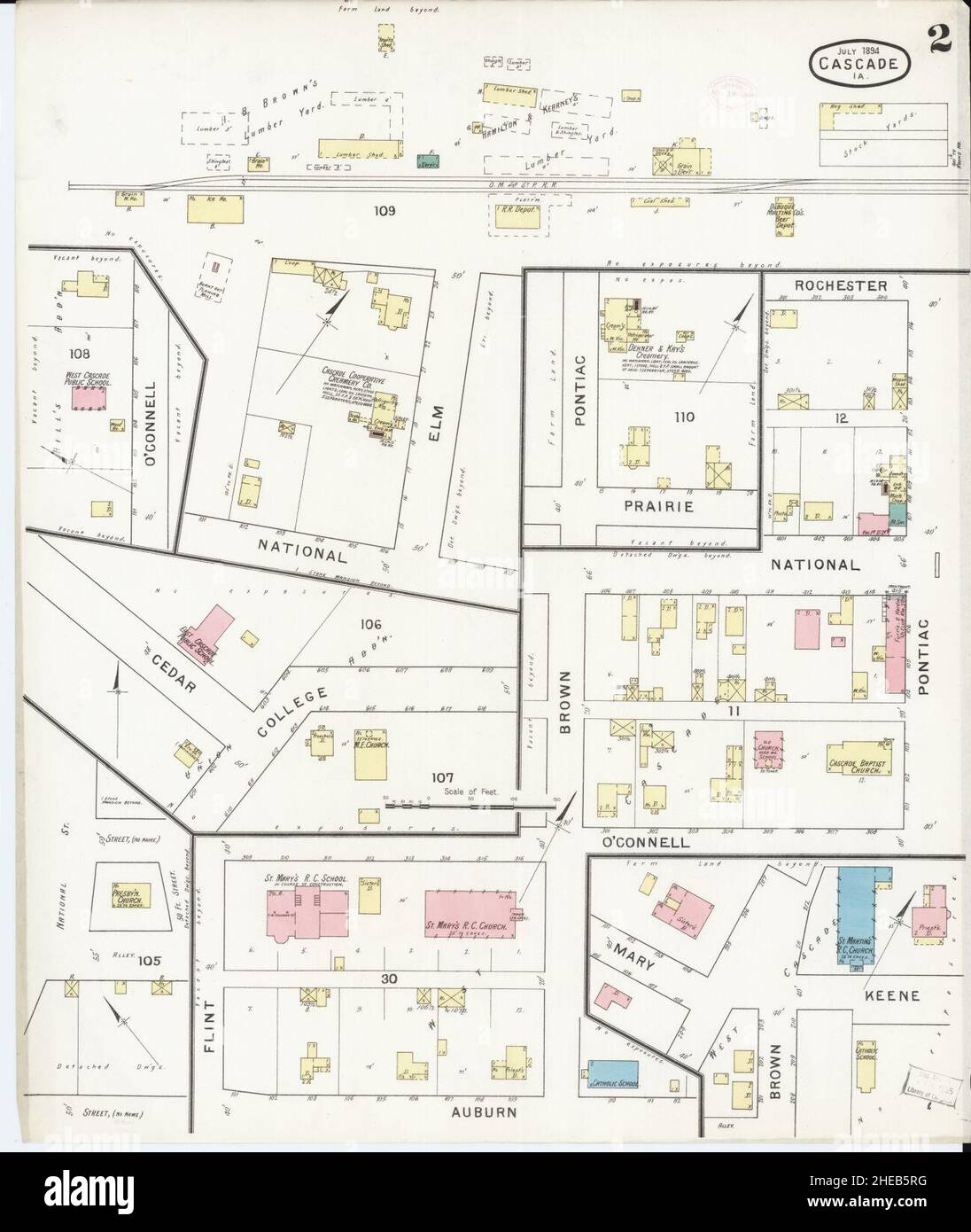 Map of cascade hi-res stock photography and images - Alamy