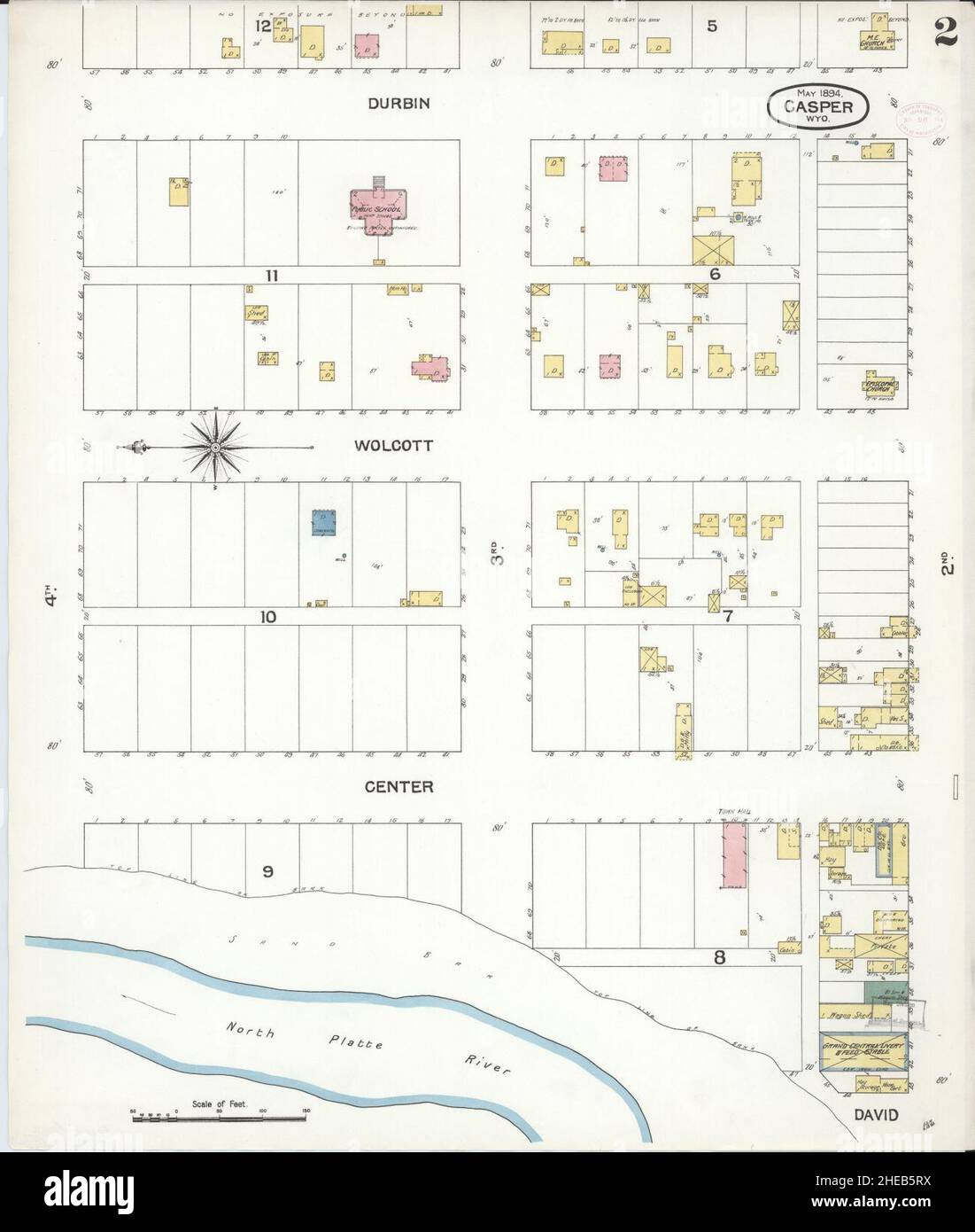 Map of natrona hi-res stock photography and images - Alamy