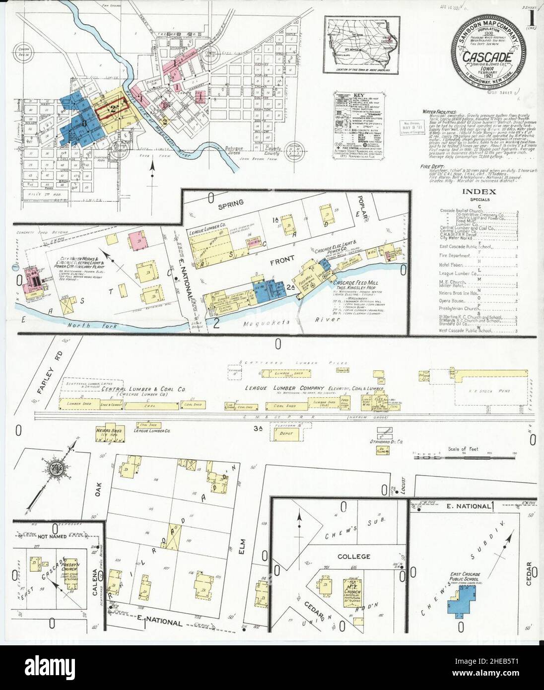 Map of cascade hi-res stock photography and images - Alamy