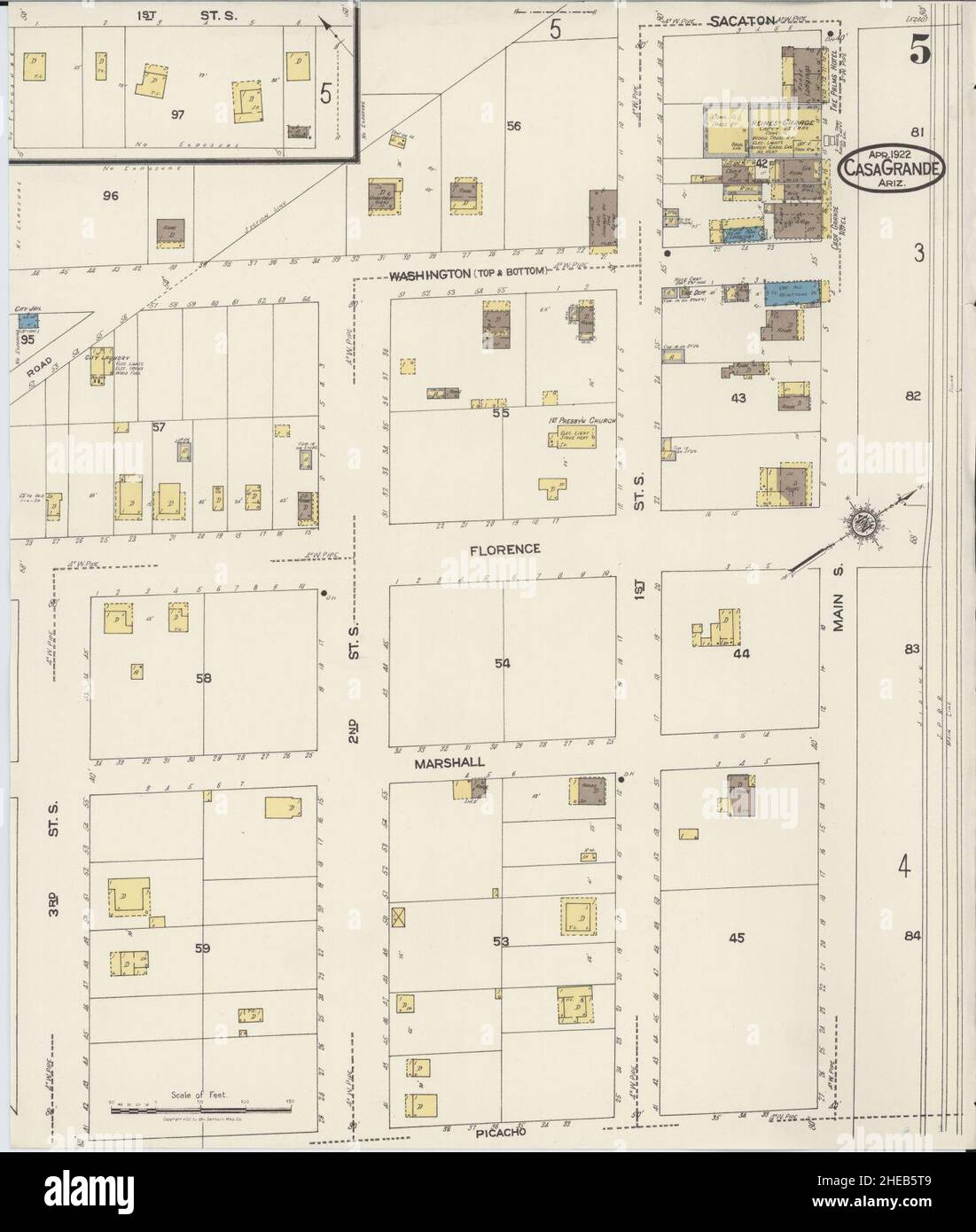 Pinal county map hi-res stock photography and images - Alamy