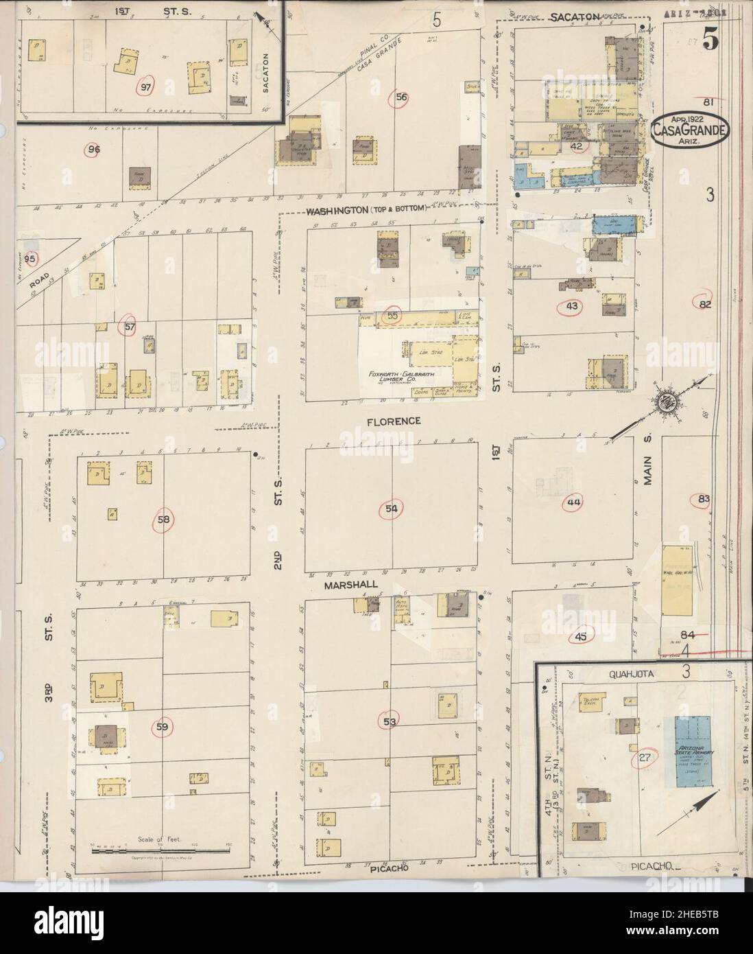 Pinal county map hi-res stock photography and images - Alamy