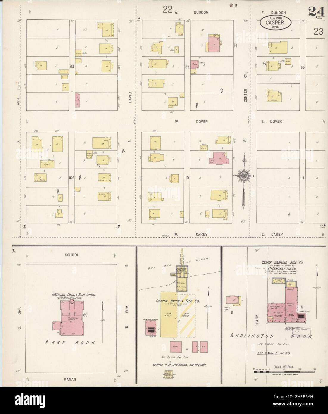 Map of natrona hi-res stock photography and images - Alamy