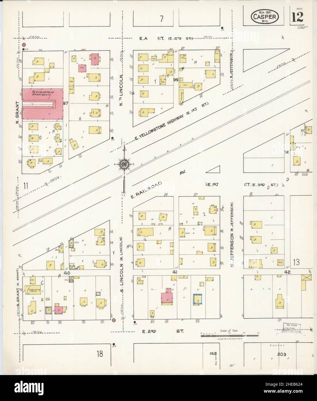 Map of natrona hi-res stock photography and images - Alamy