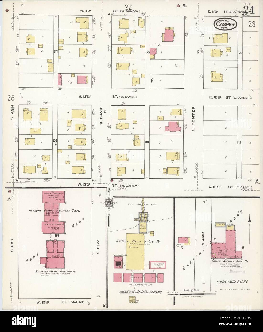 Casper wyoming map hi-res stock photography and images - Alamy