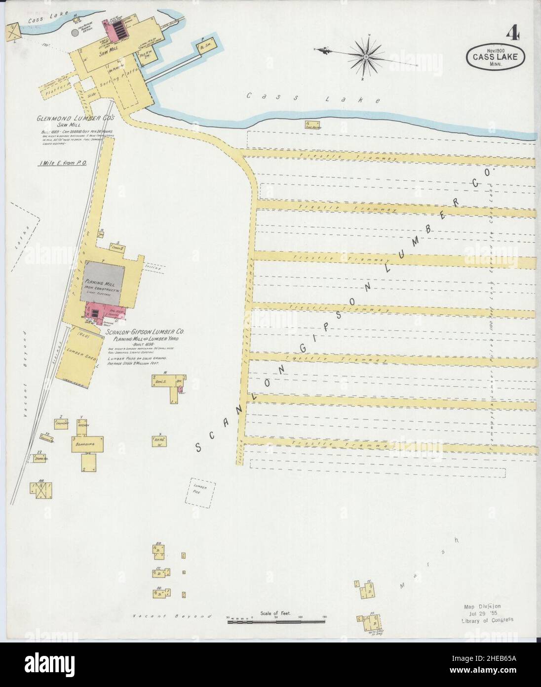 Map of cass lake hi-res stock photography and images - Alamy