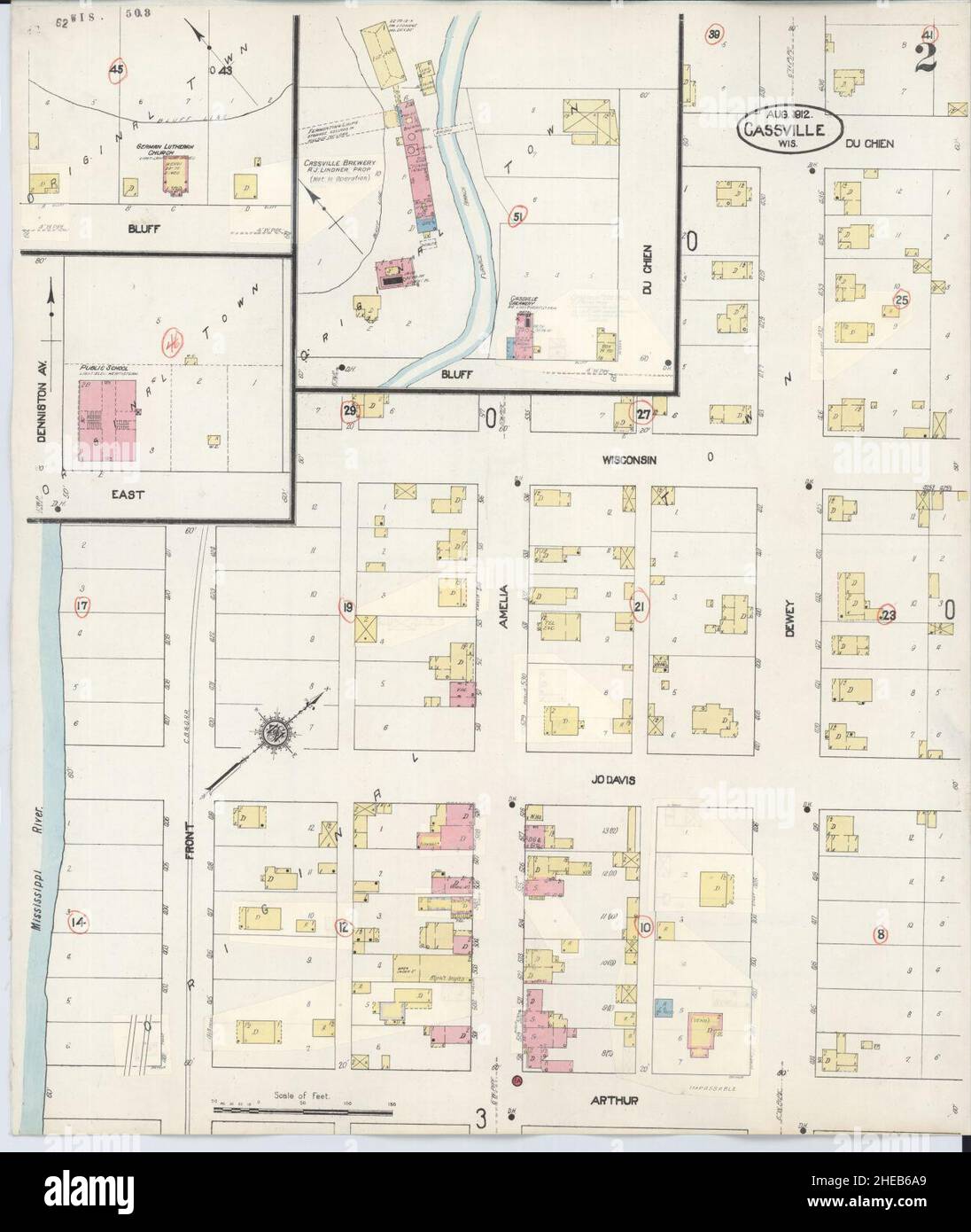 Map of cassville hi-res stock photography and images - Alamy