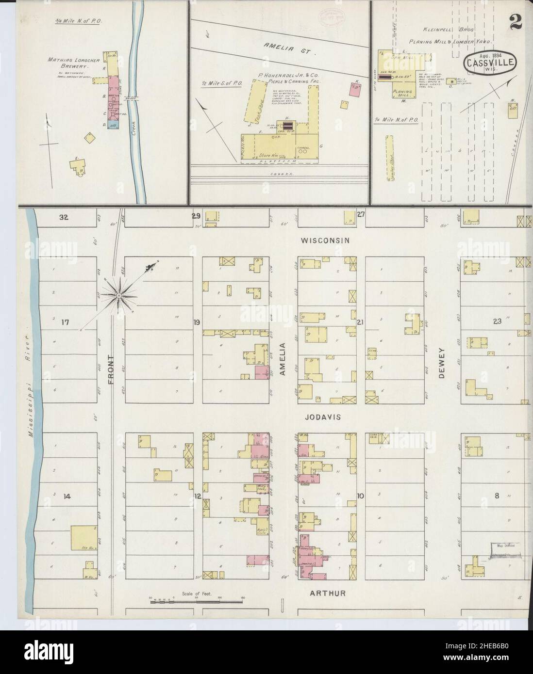 Map of cassville hi-res stock photography and images - Alamy