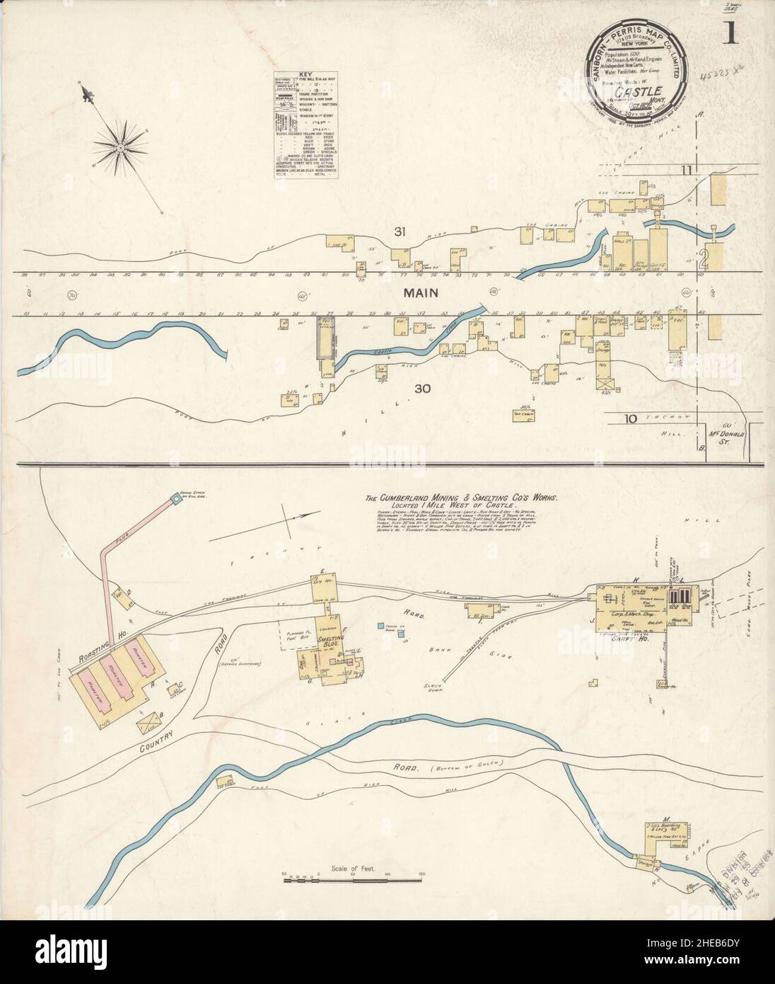 Meagher county map hi-res stock photography and images - Alamy