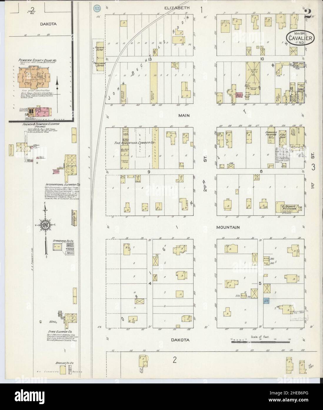 Pembina county map hi-res stock photography and images - Alamy