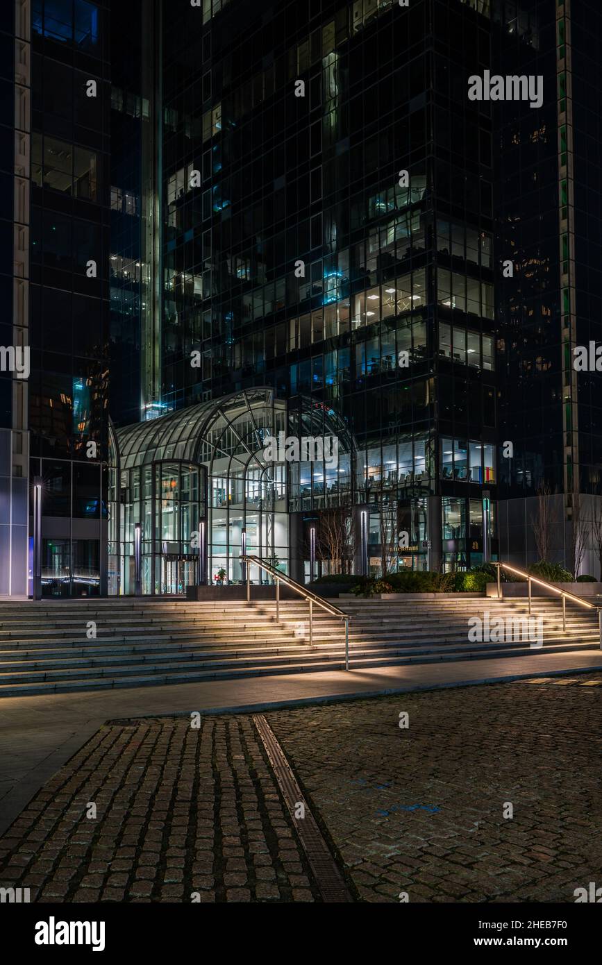 Night view of Exchange Tower, London Stock Photo - Alamy