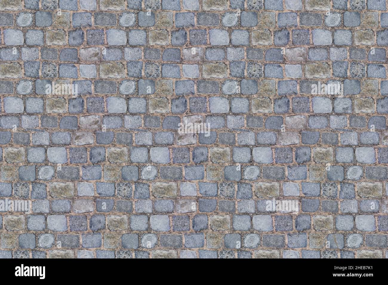 Texture of paving stones - top view and close-up on a fragment of the ...