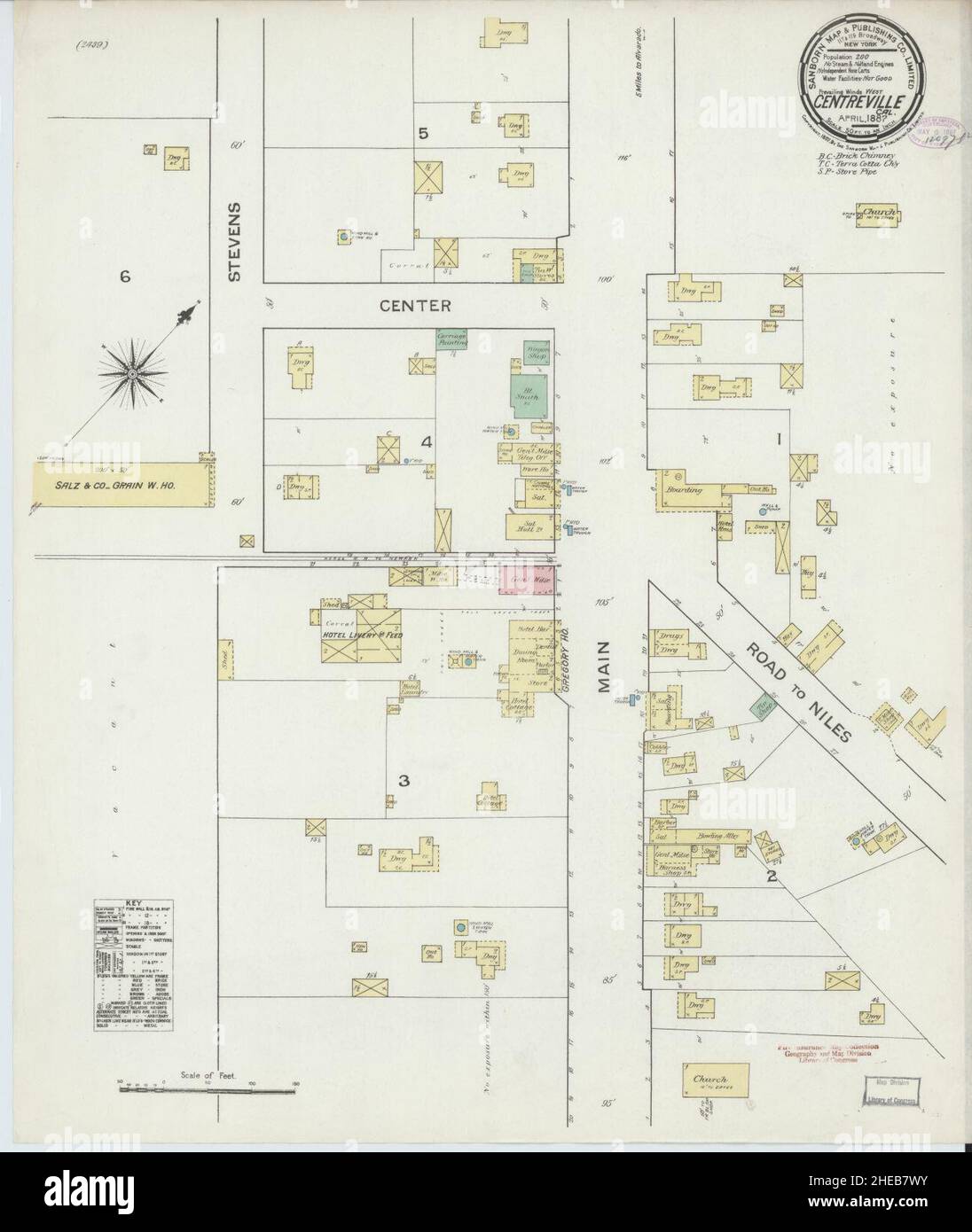 Map of centerville hi-res stock photography and images - Alamy
