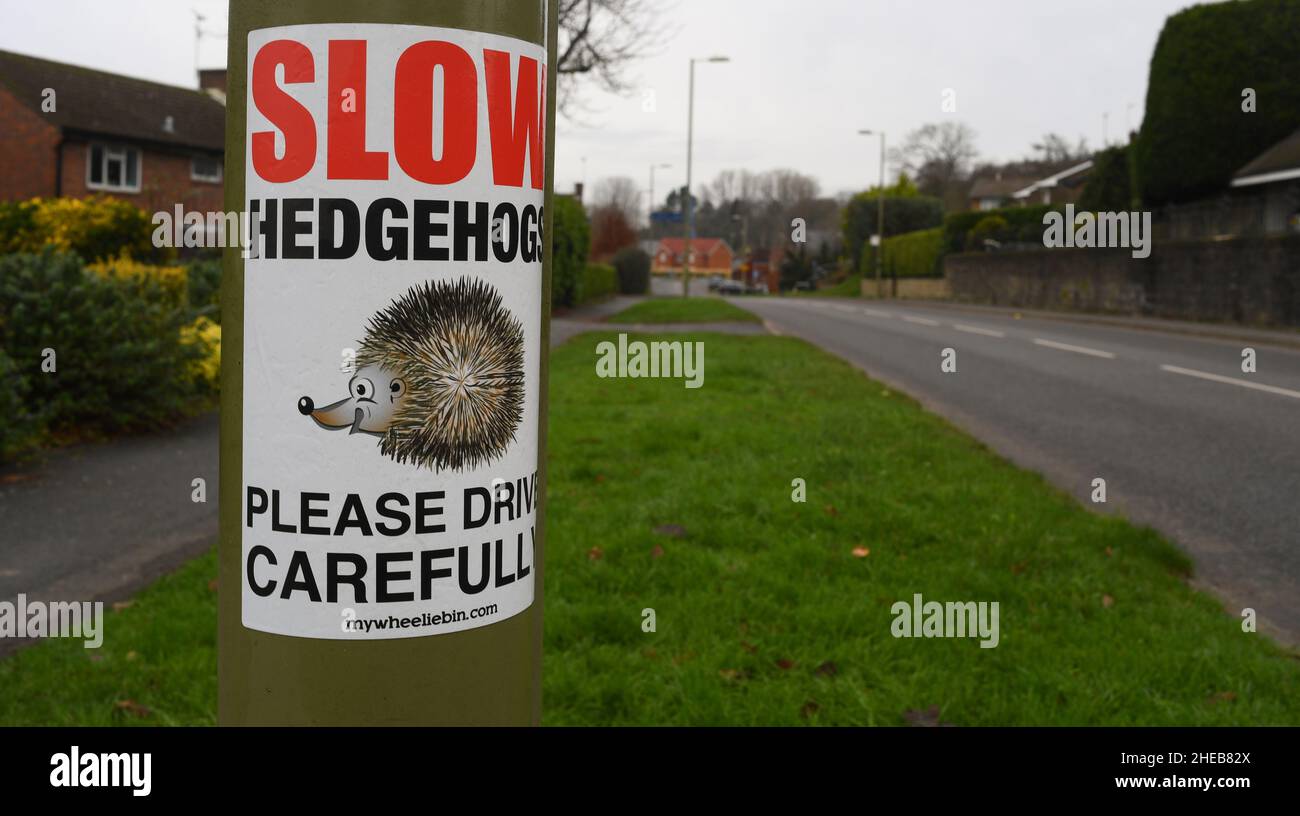 Drive slow sign hi-res stock photography and images - Alamy