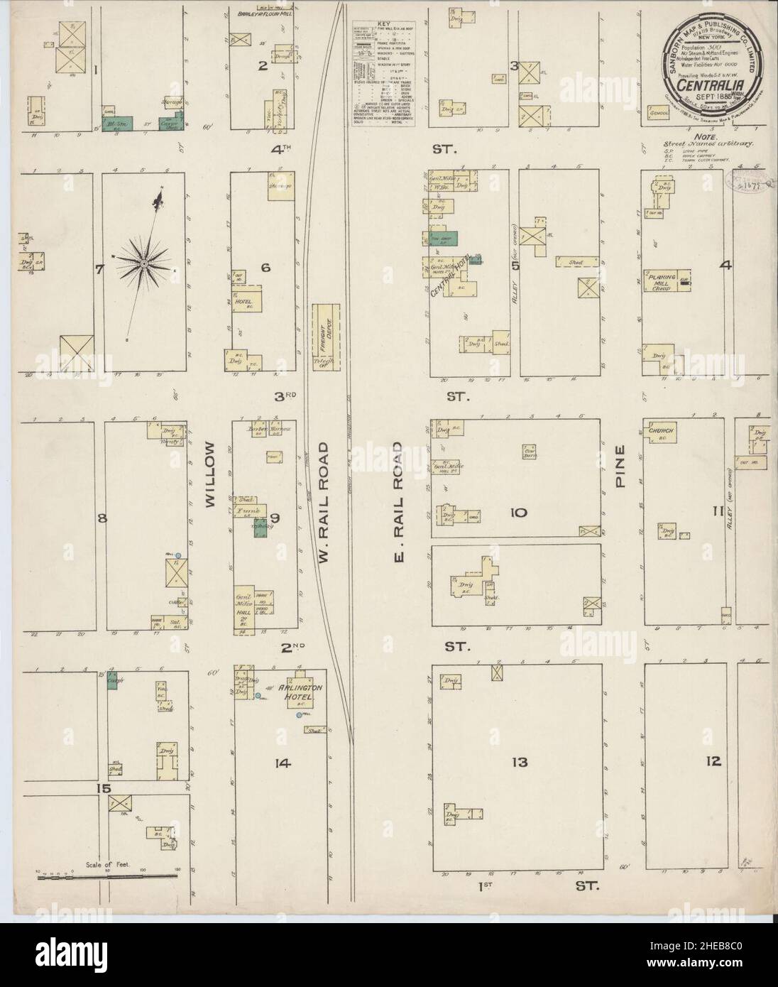 Centralia washington map hi-res stock photography and images - Alamy