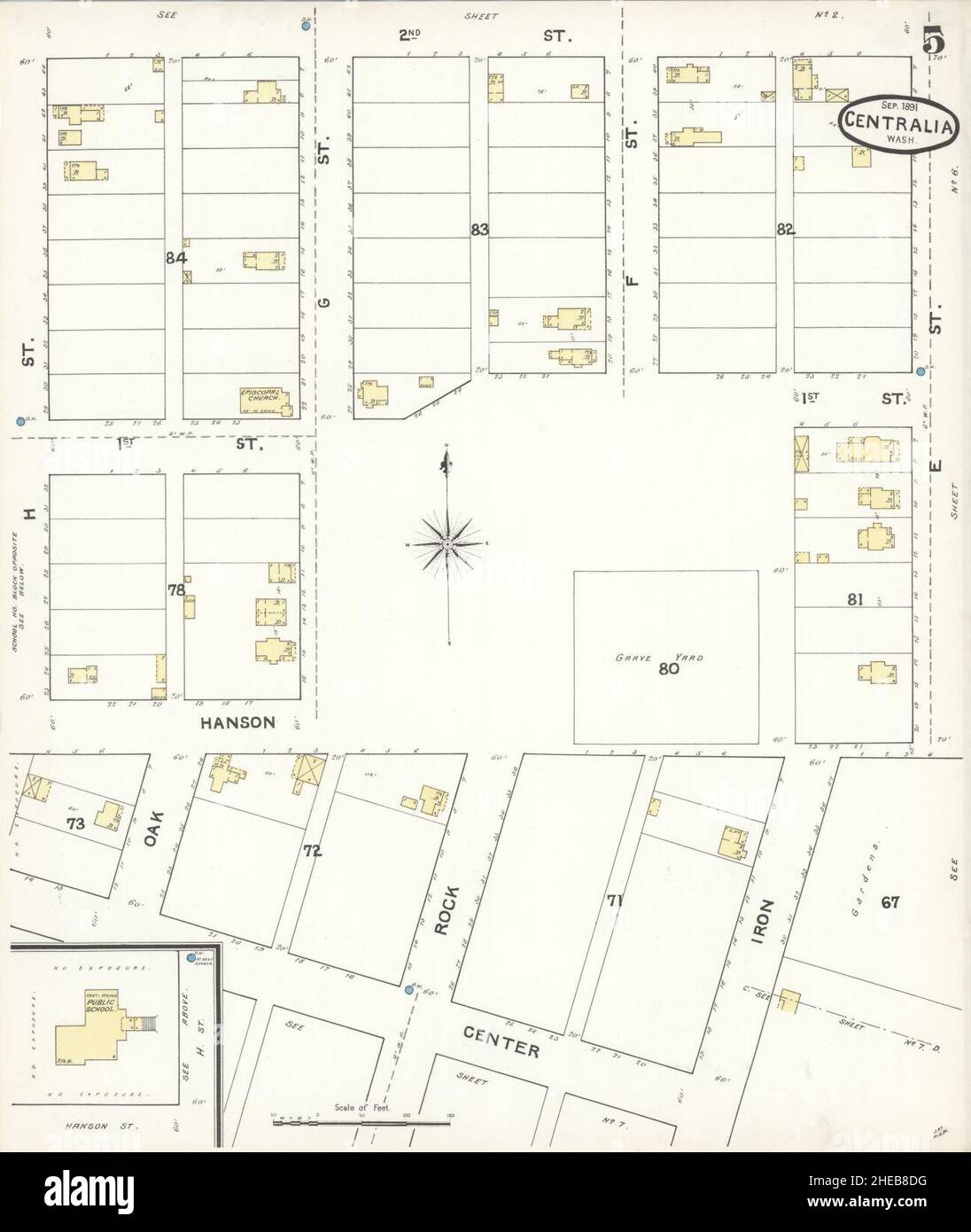 Centralia washington map hi-res stock photography and images - Alamy