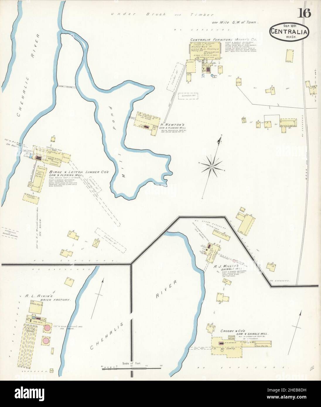 Centralia map hi-res stock photography and images - Alamy