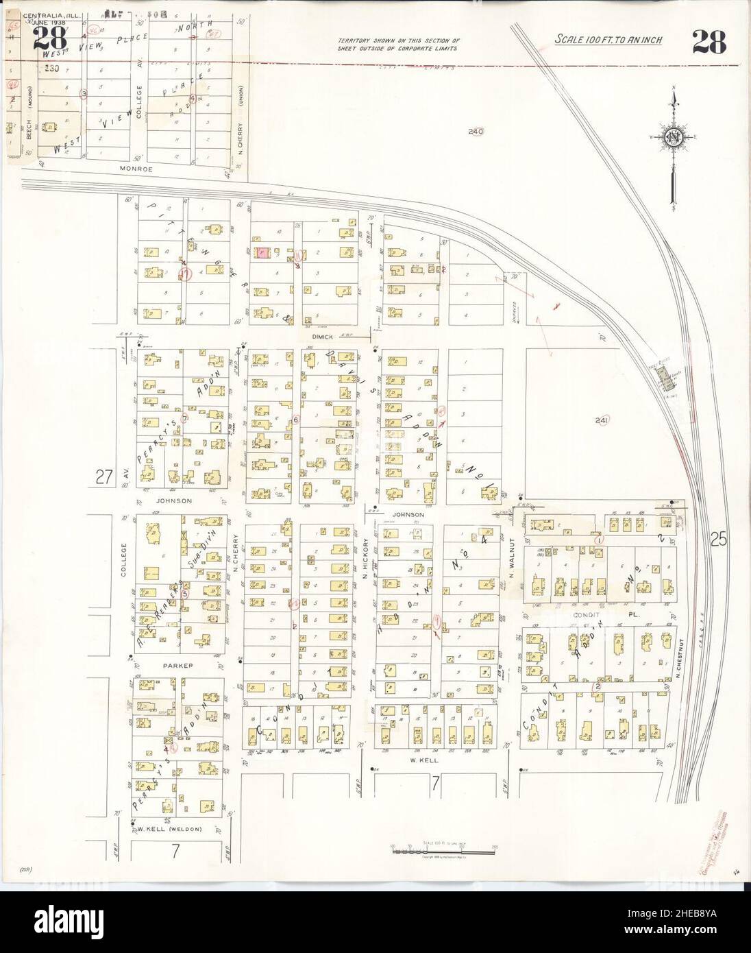 Centralia washington map hi-res stock photography and images - Alamy